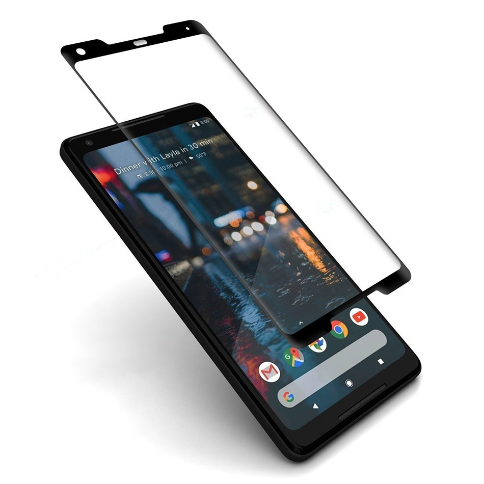 3D Curved Tempered Glass Screen Protector for Google Pixel 2 XL